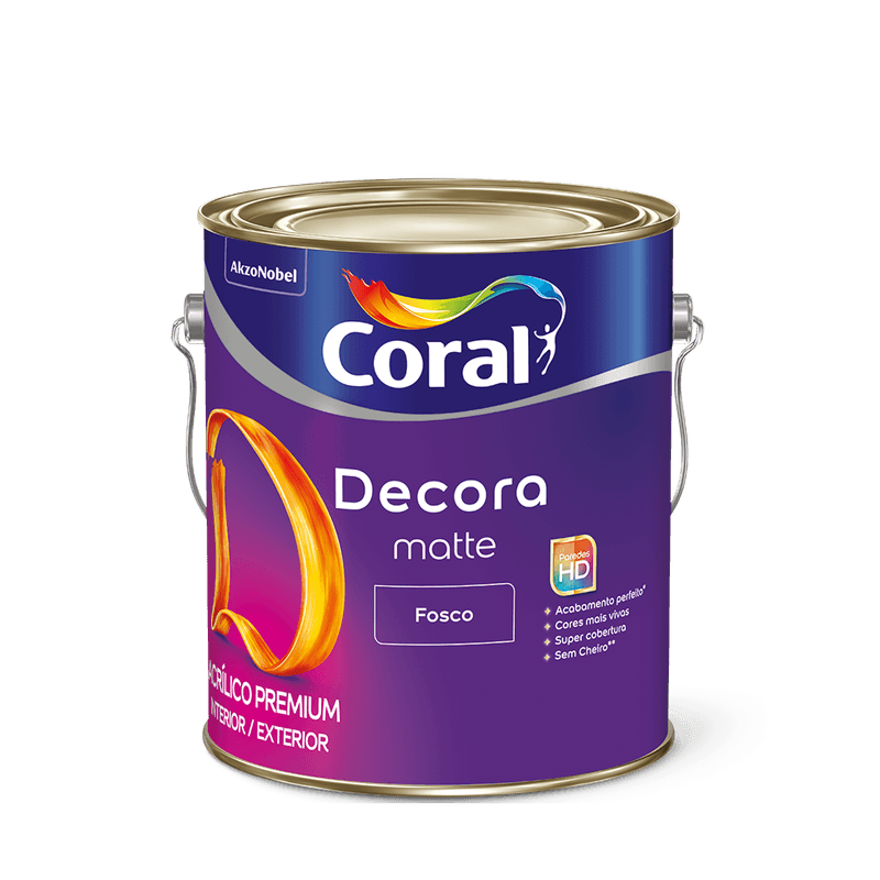 Decora Matte Cinza Intenso - Tintas Coral