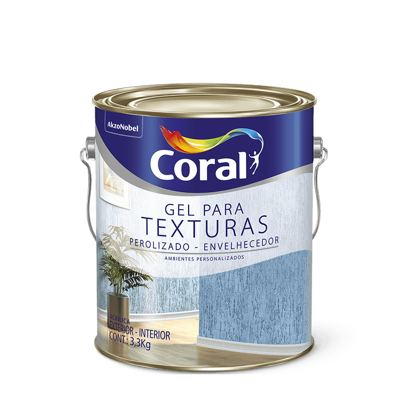 Gel Perolizado Azul Sub-Zero - Tintas Coral