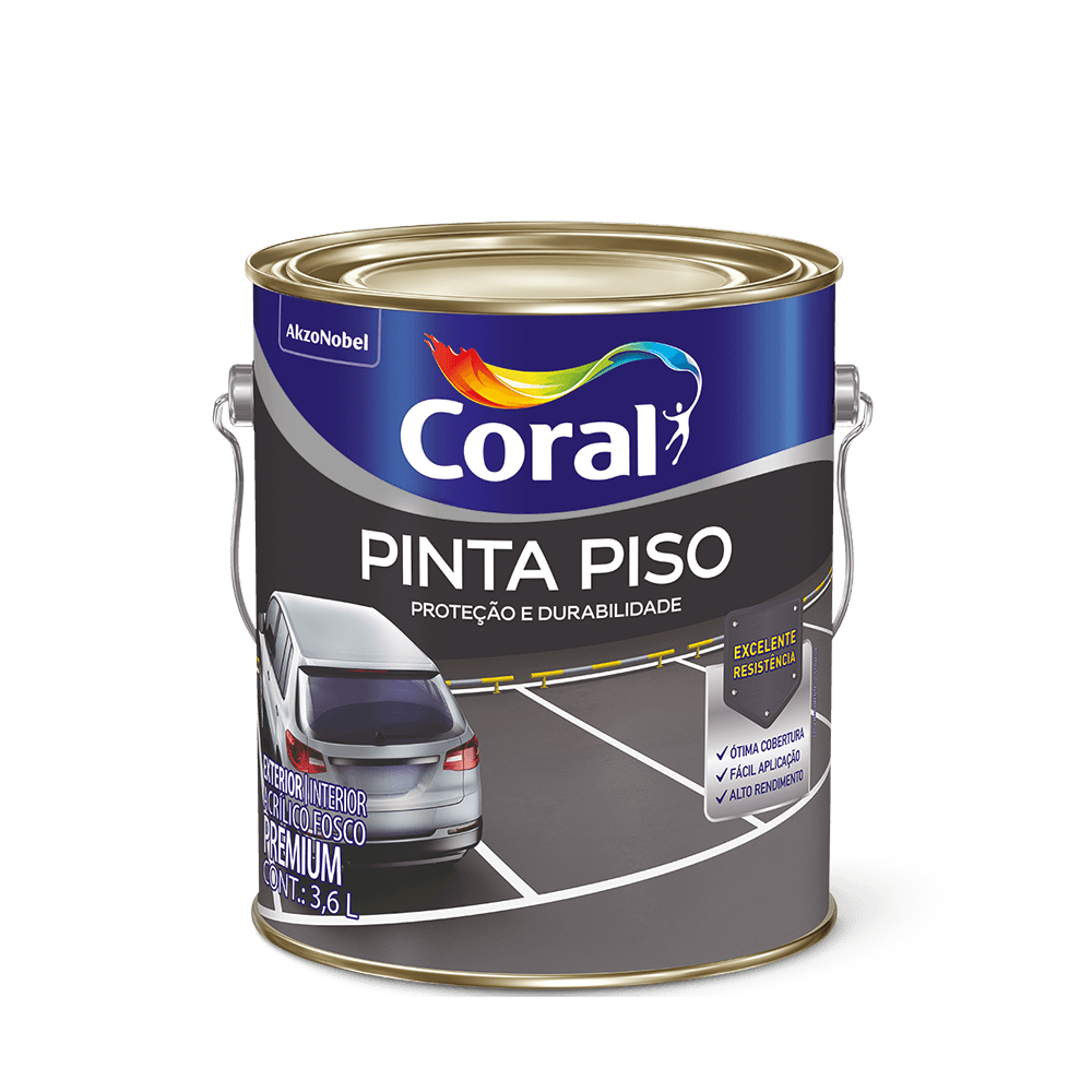 Pinta Piso Vermelho Segurança - Tintas Coral